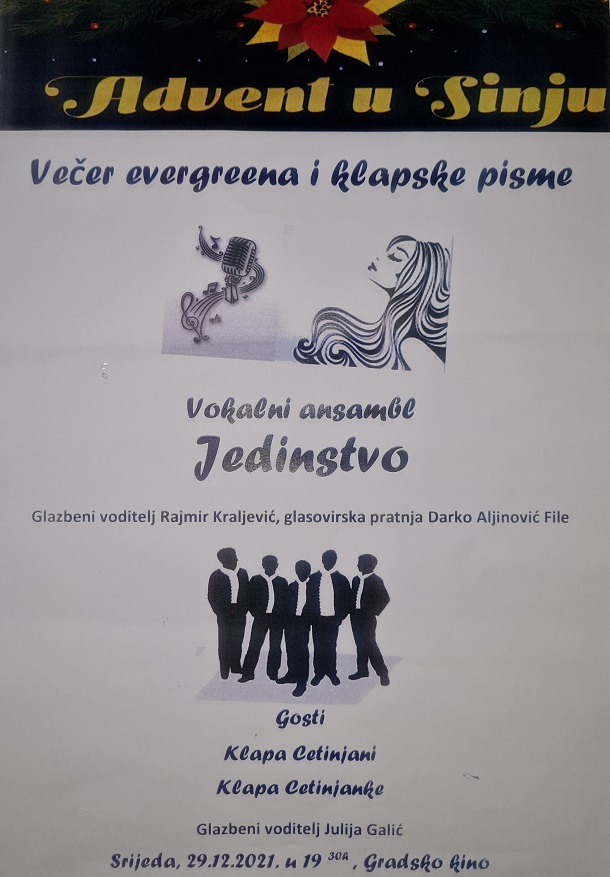 Večer evergreena i klapske pjesme uz ‘Jedinstvo’ - FERATA