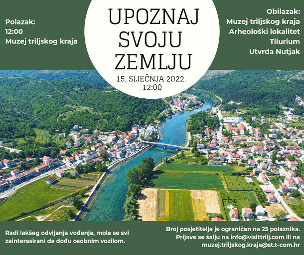 U subotu besplatan turistički obilazak grada Trilja i triljskog kraja ...