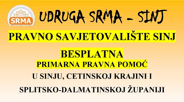 Udruga Srma provodi 15 terenskih besplatnih pravnih savjetovanja u ...