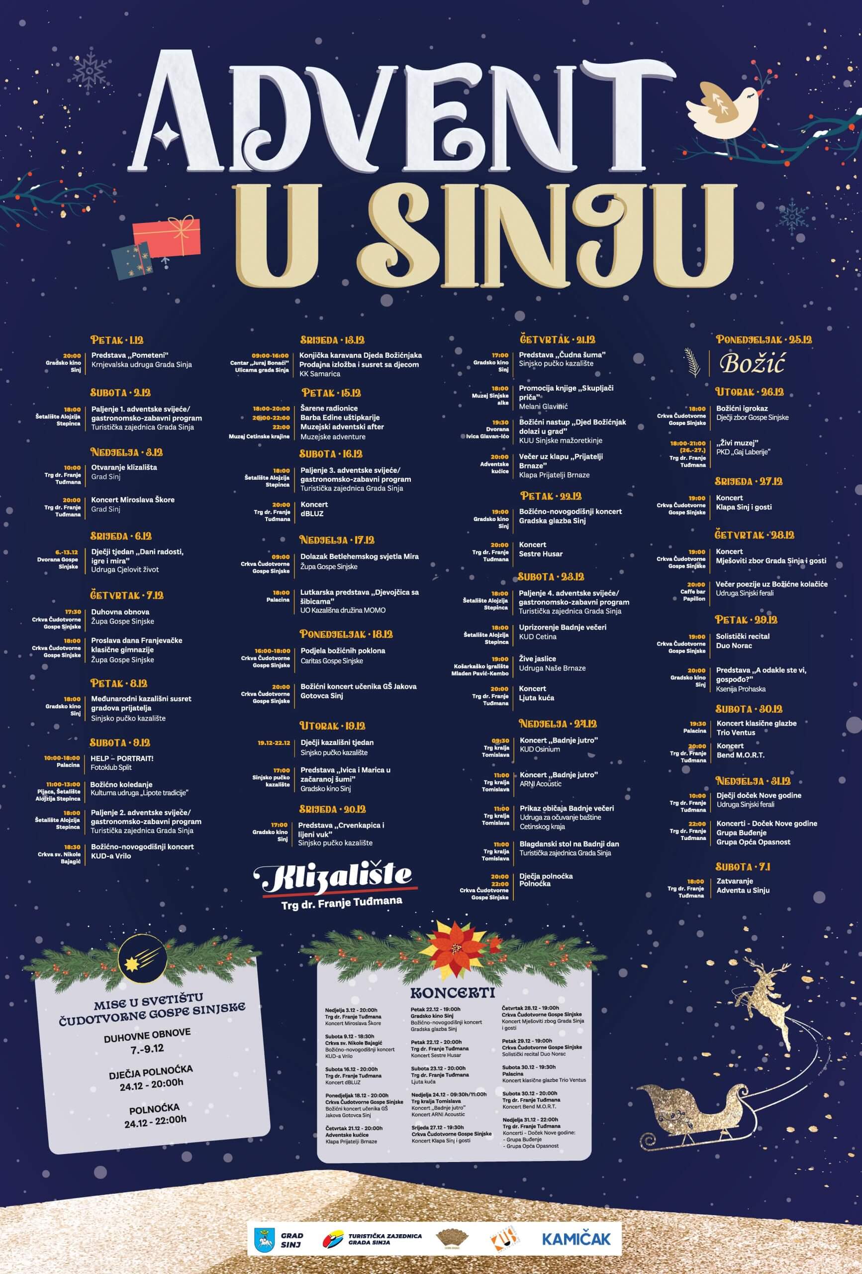 Objavljen program 'Adventa u Sinju' - FERATA - FERATA