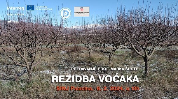U Palacini predavanje prof. Marka Šuste: Rezidba voćaka - FERATA - FERATA