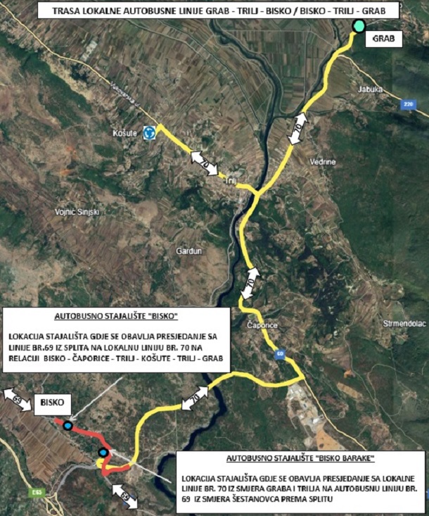 Grad Trilj dobio tri autobusne linije Trilj-Split - FERATA